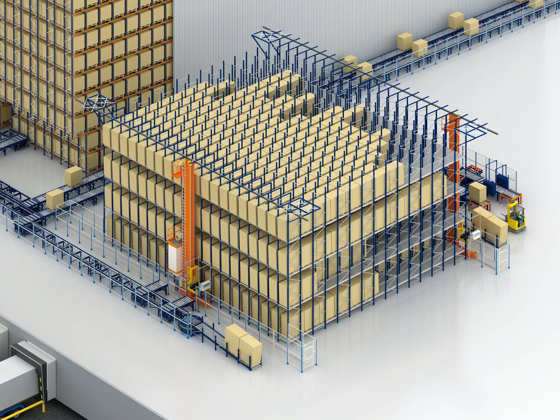 Doorrolstelling voor pallets - Mecalux.be