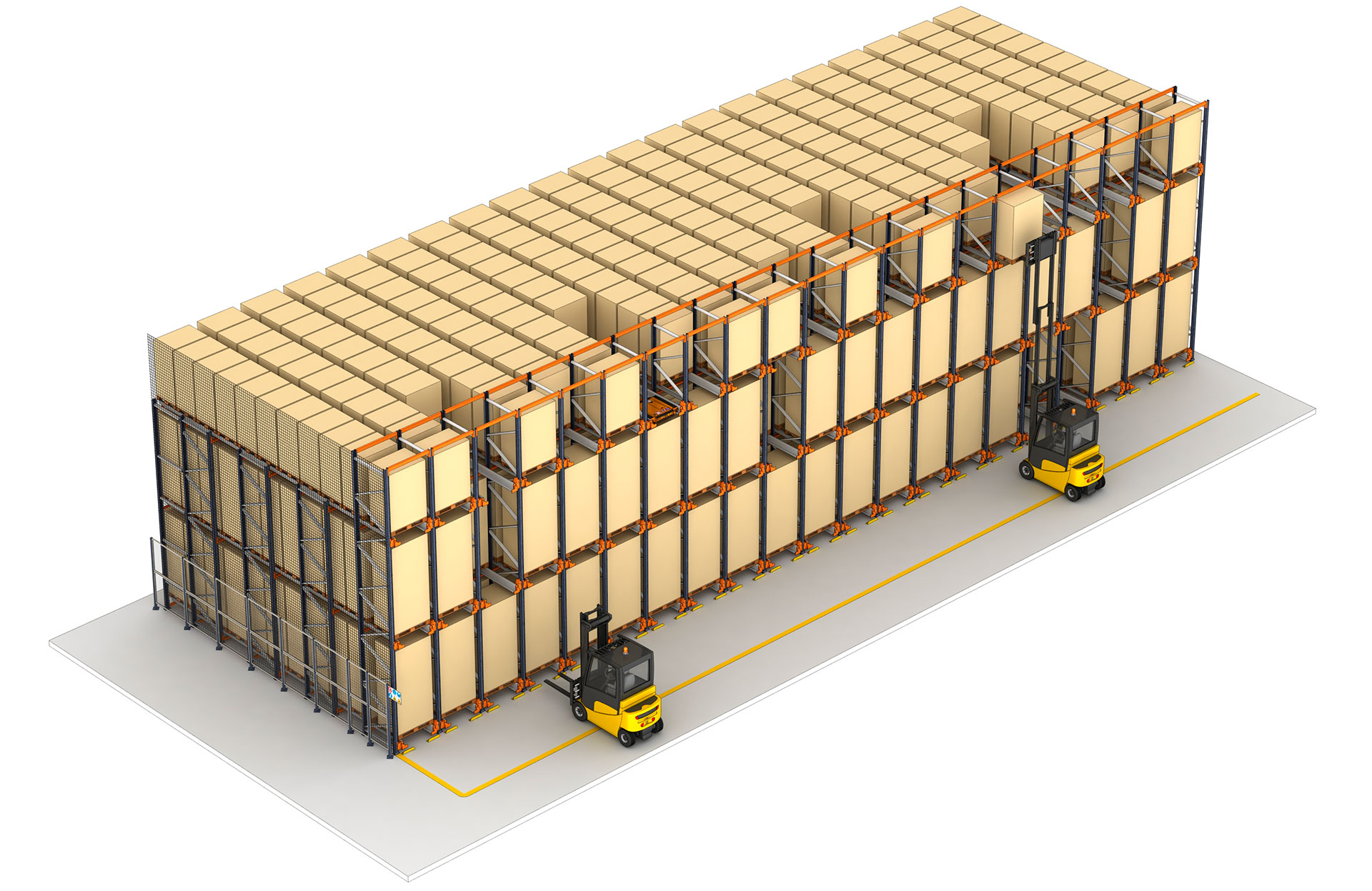 Pallet Shuttle Systeem (Shuttle Stellingen) - Mecalux.be
