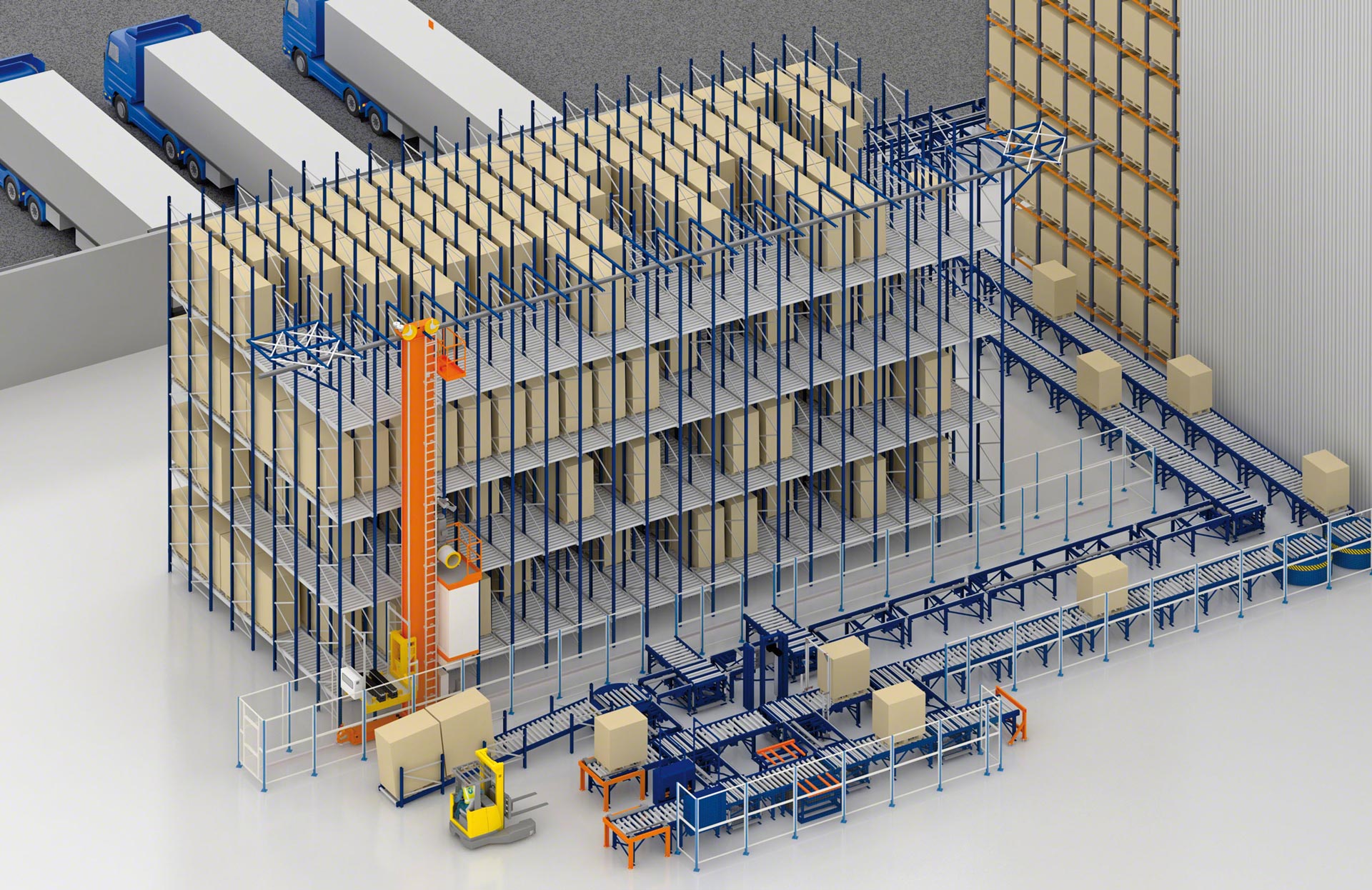 Doorrolstelling voor pallets - Mecalux.be